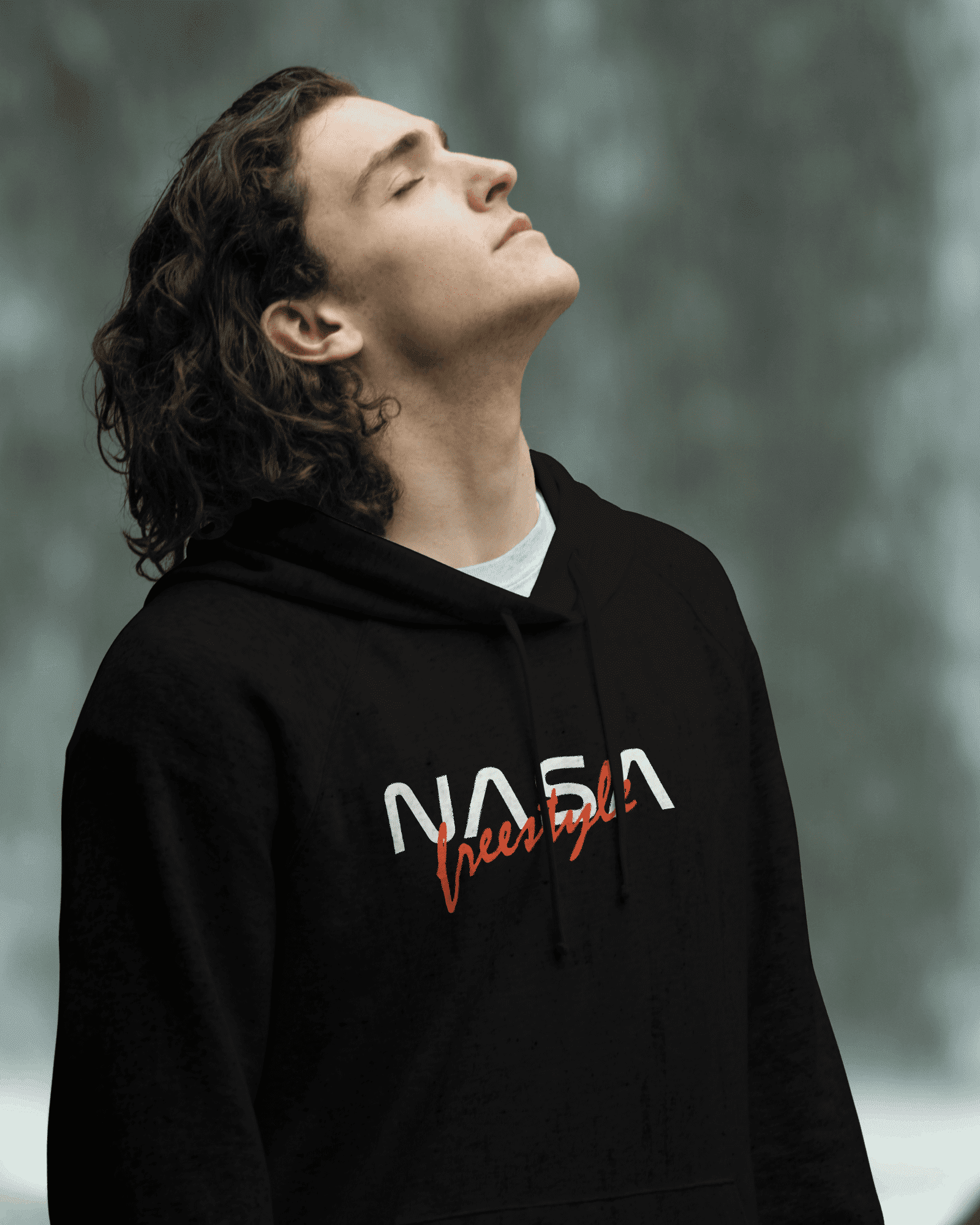 Bold basics - Men Super Soft NASA Fleece Hoodie