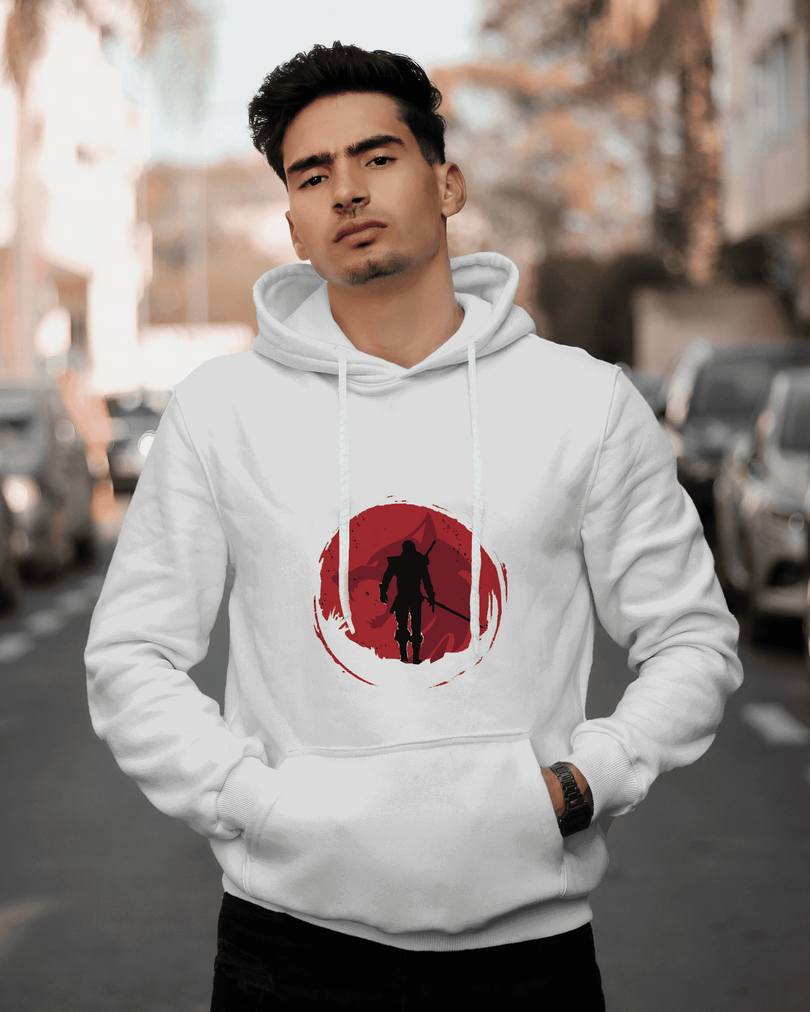 Bold basics - Men Super Soft Witcher Fleece Hoodie